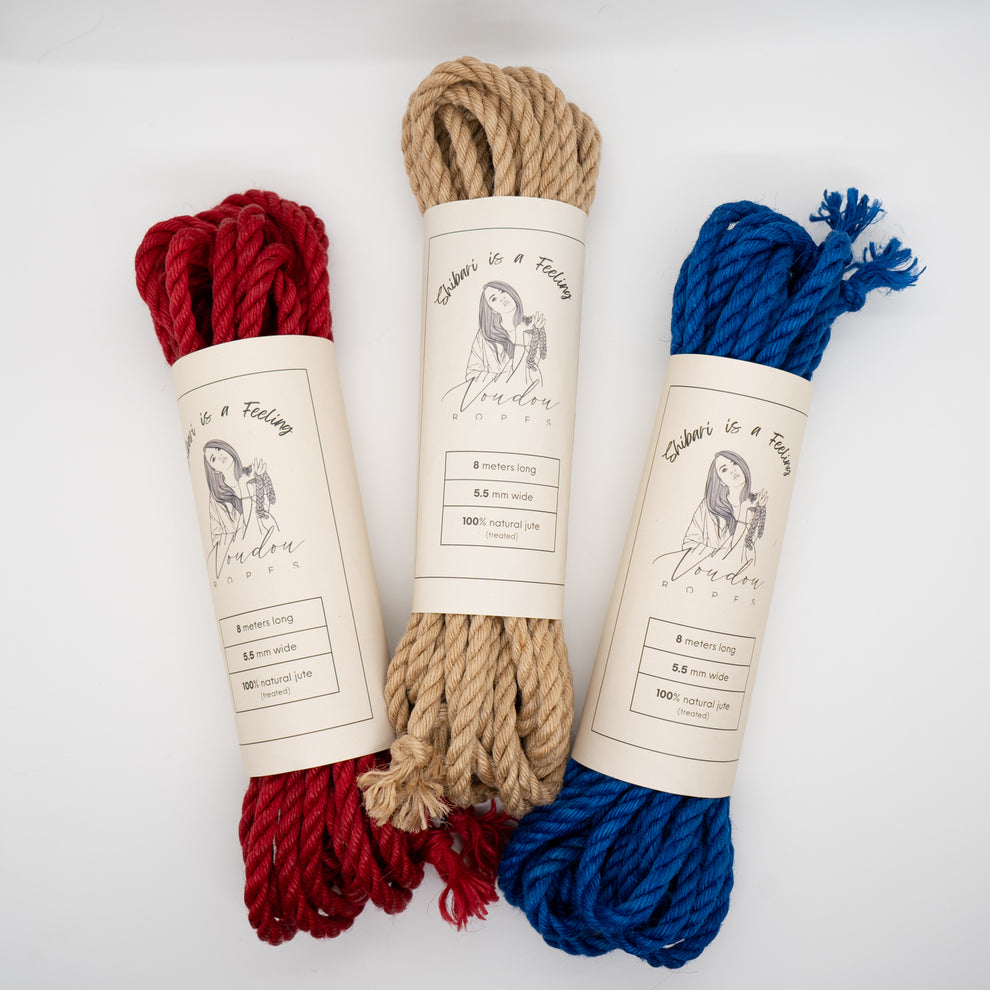 VouDou Ropes Asanawa Jute Shibari Rope - 2 Pack – Knot Posh
